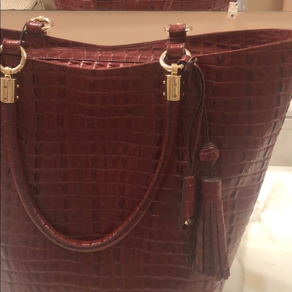 Brahmin | Bags | Brahmin Red Tote Bag | Poshmark